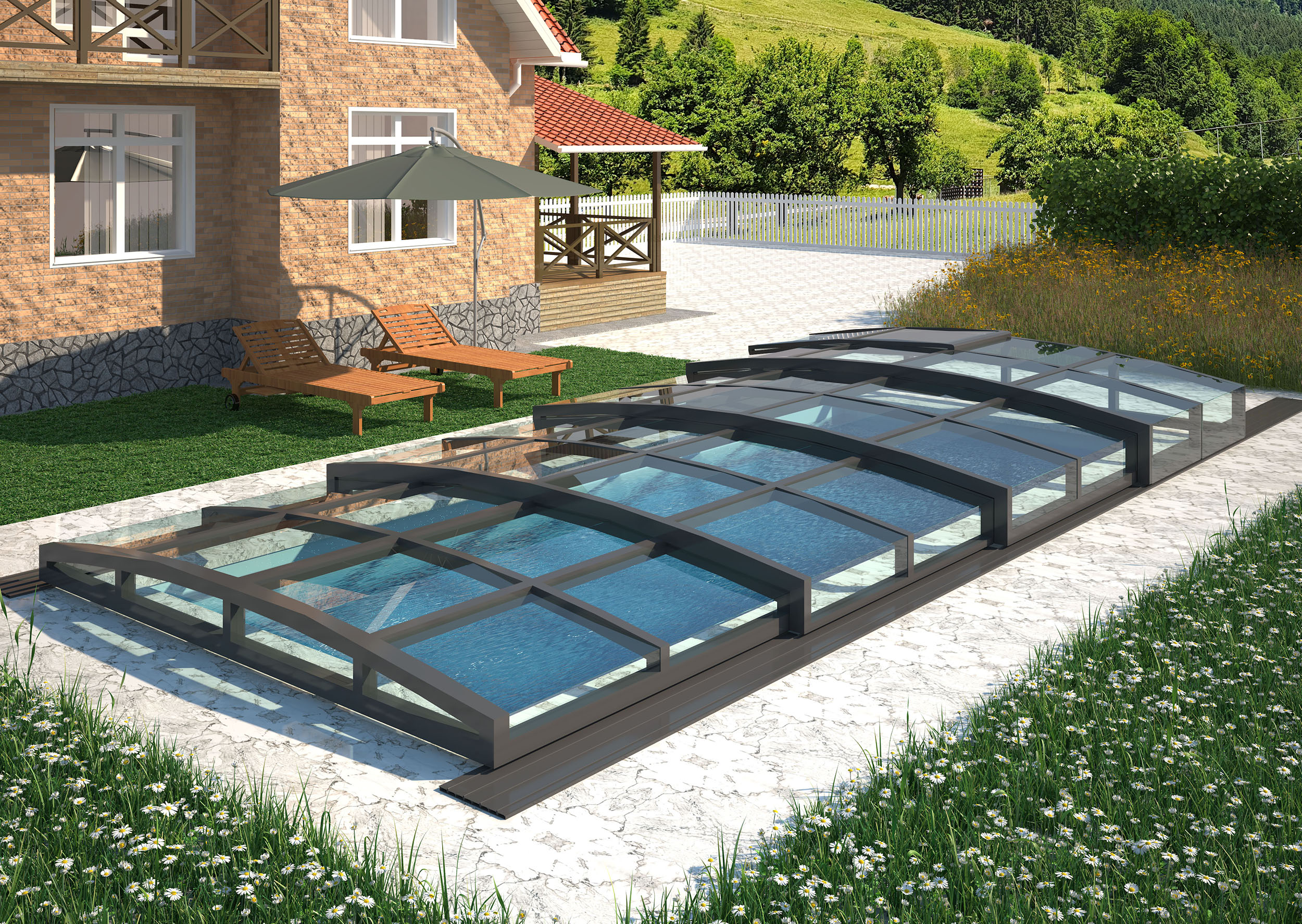 Pool Enclosure - Low - 綠森玻璃屋 Nison sunroom